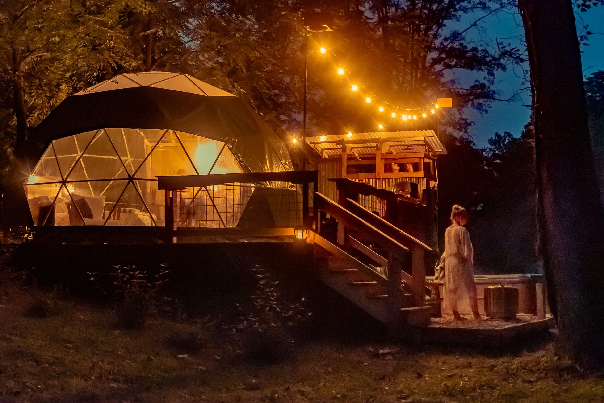 Romantic Getaway Ideas ~ WV Glamping Domes